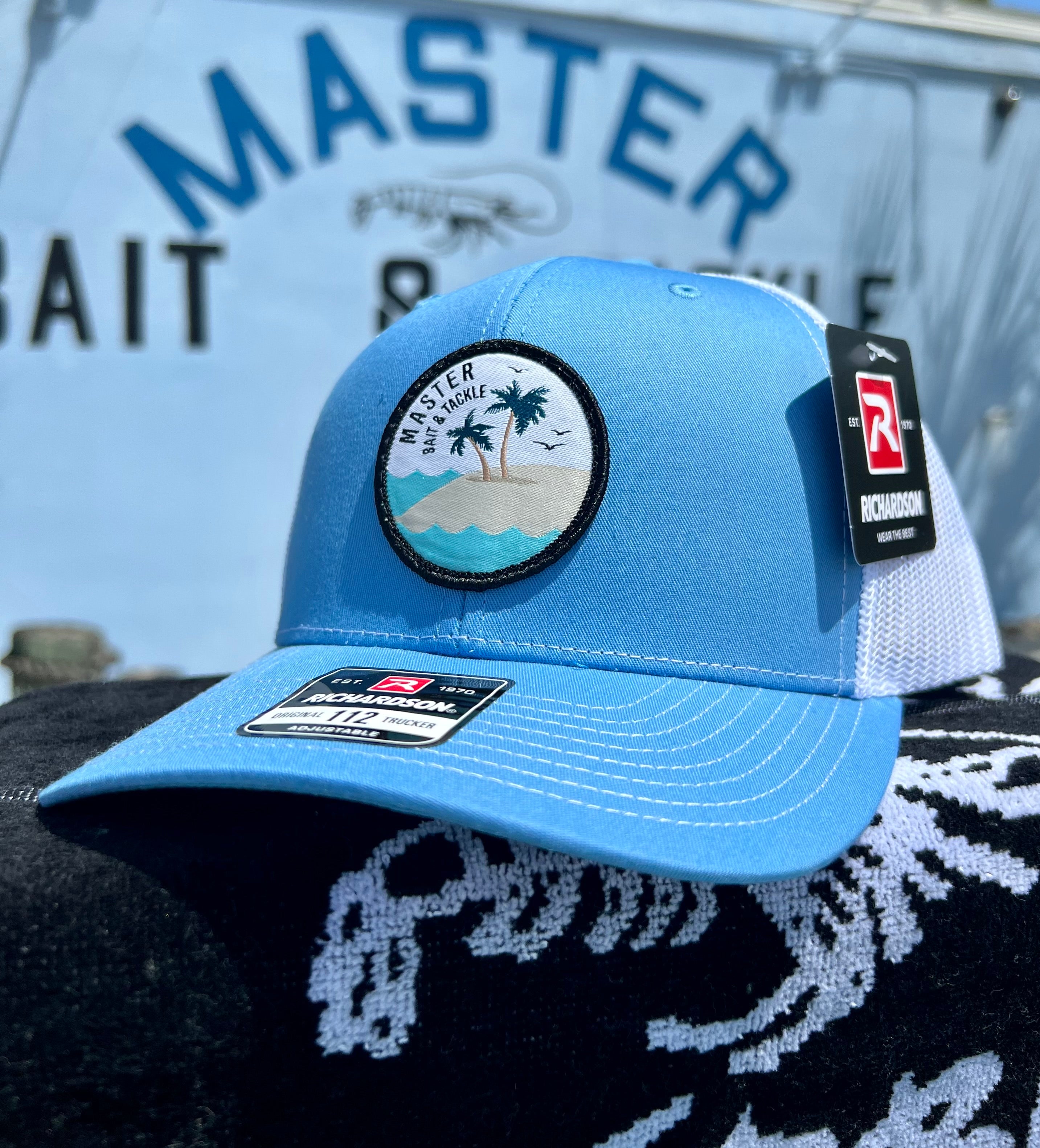 Palm Patch - Columbia Blue/White – Master Bait & Tackle